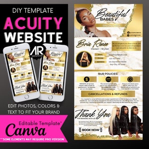 DIY Acuity Scheduling Template Acuity Booking Acuity Website Design ...