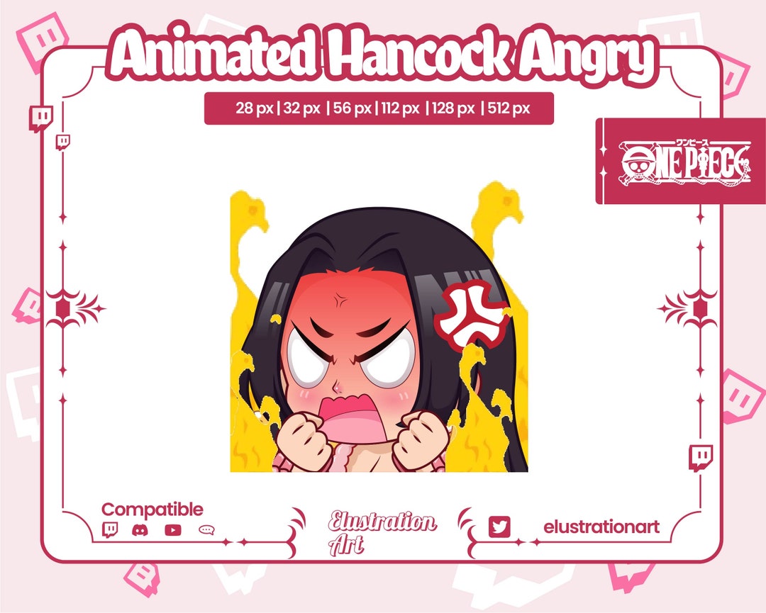 Animated Boa Hancock One Piece Angry Twitch Emote / Animated Boa ...