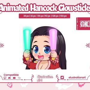 Animated Boa Hancock Glowstick Emote: Twitch/discord (digital Download ...