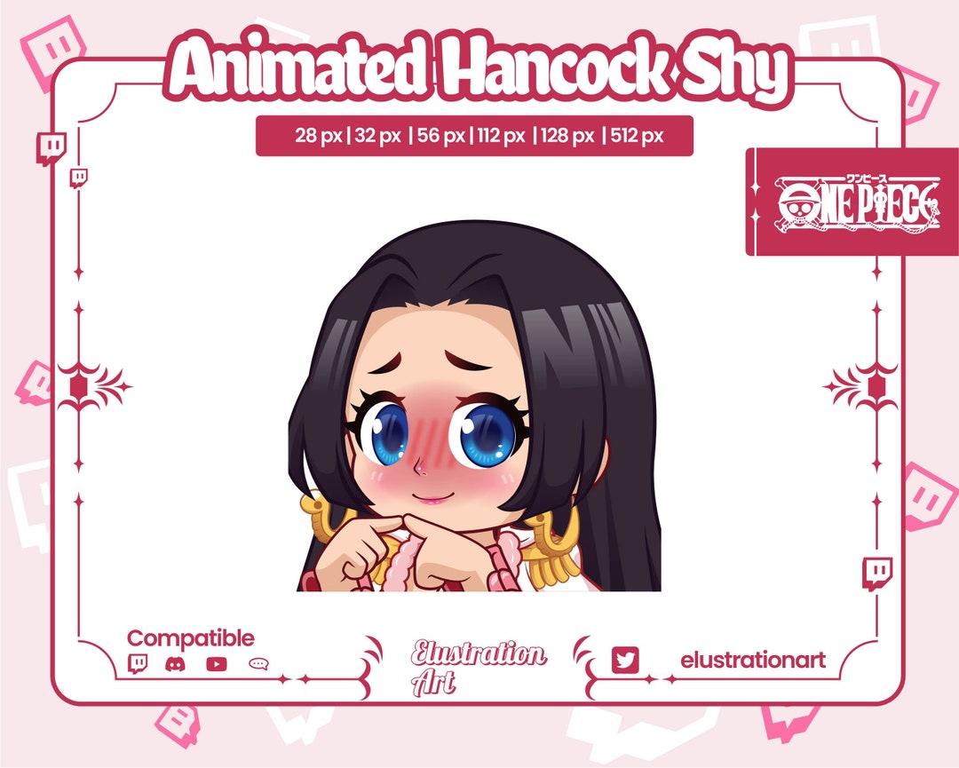 Animated Boa Hancock Shy Emote: Twitch & Discord (digital Download) - Etsy