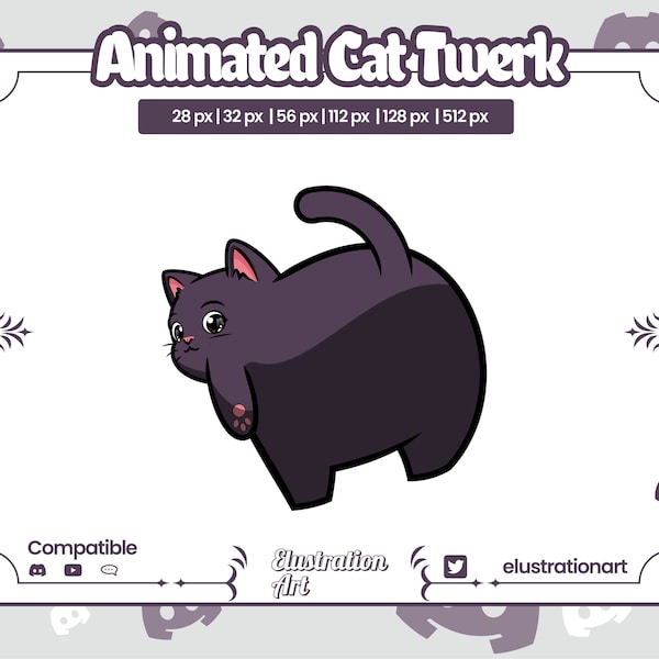 Cat Twerking Emote - Etsy UK