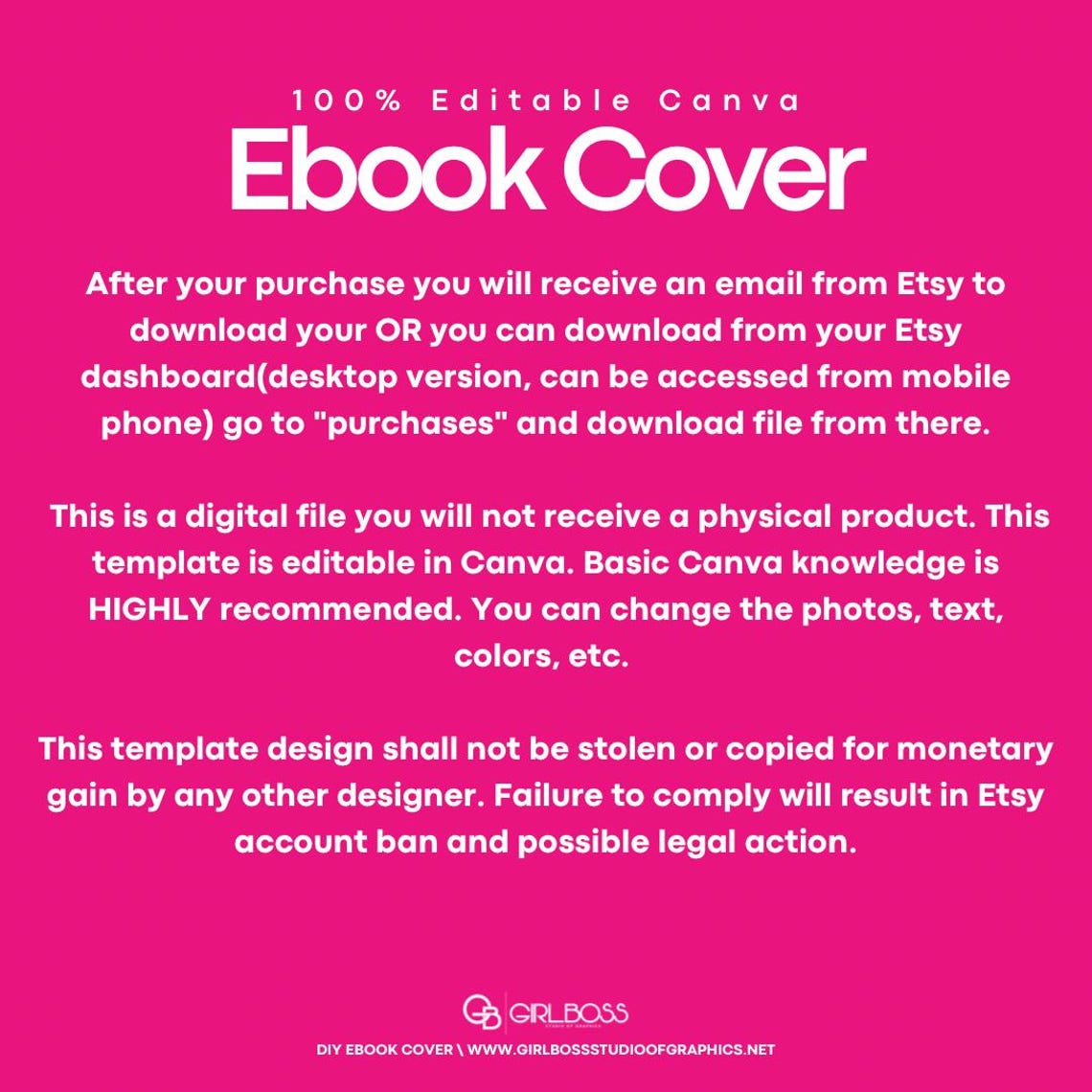 Ebook Cover, Ebook Cover Template, PLR Ebook Cover Design, Planner ...