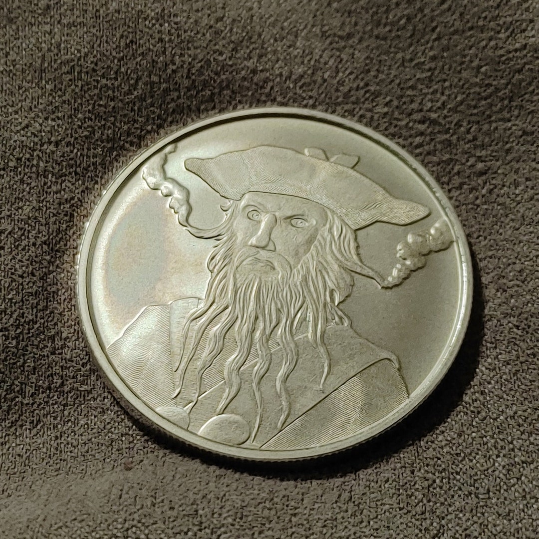 Blackbeard Coin Ring - Etsy