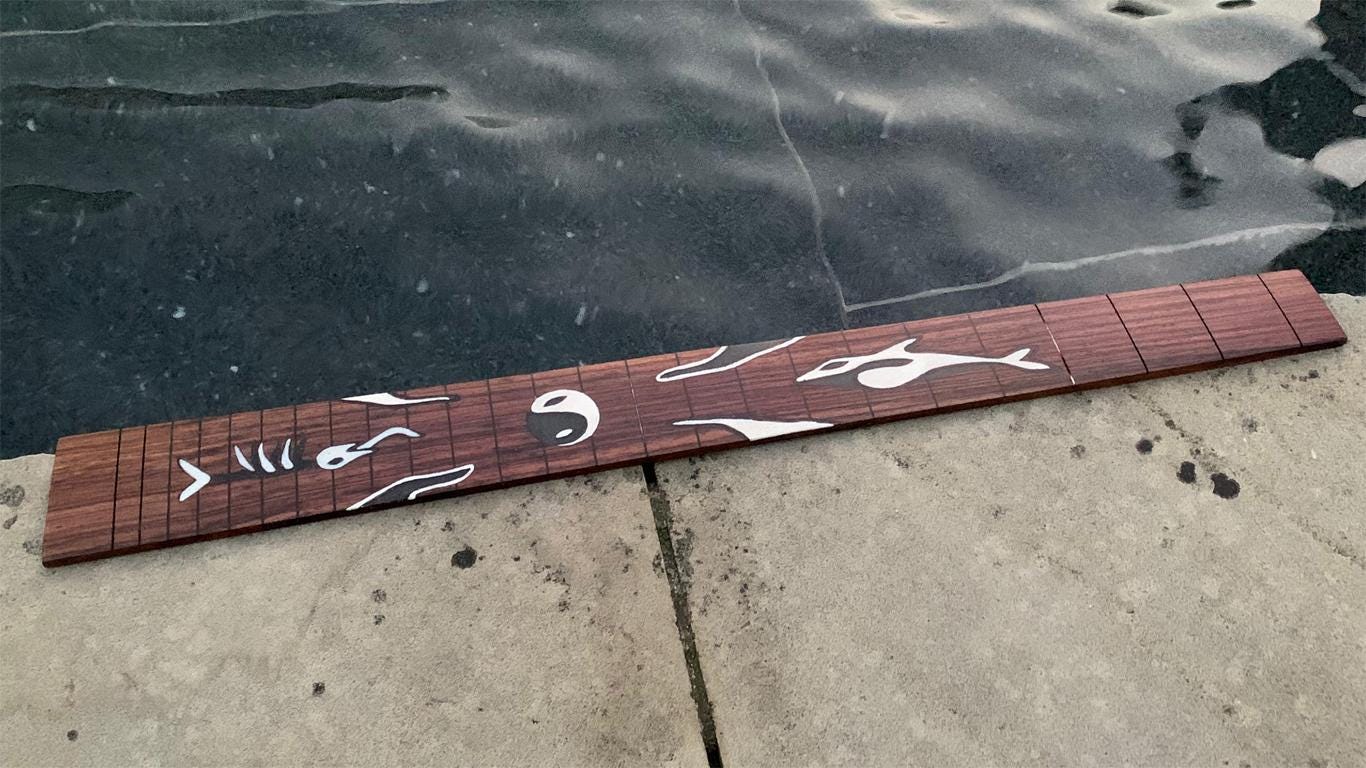 CUSTOM FRETBOARD for Electric Guitar HANDMADE - Etsy