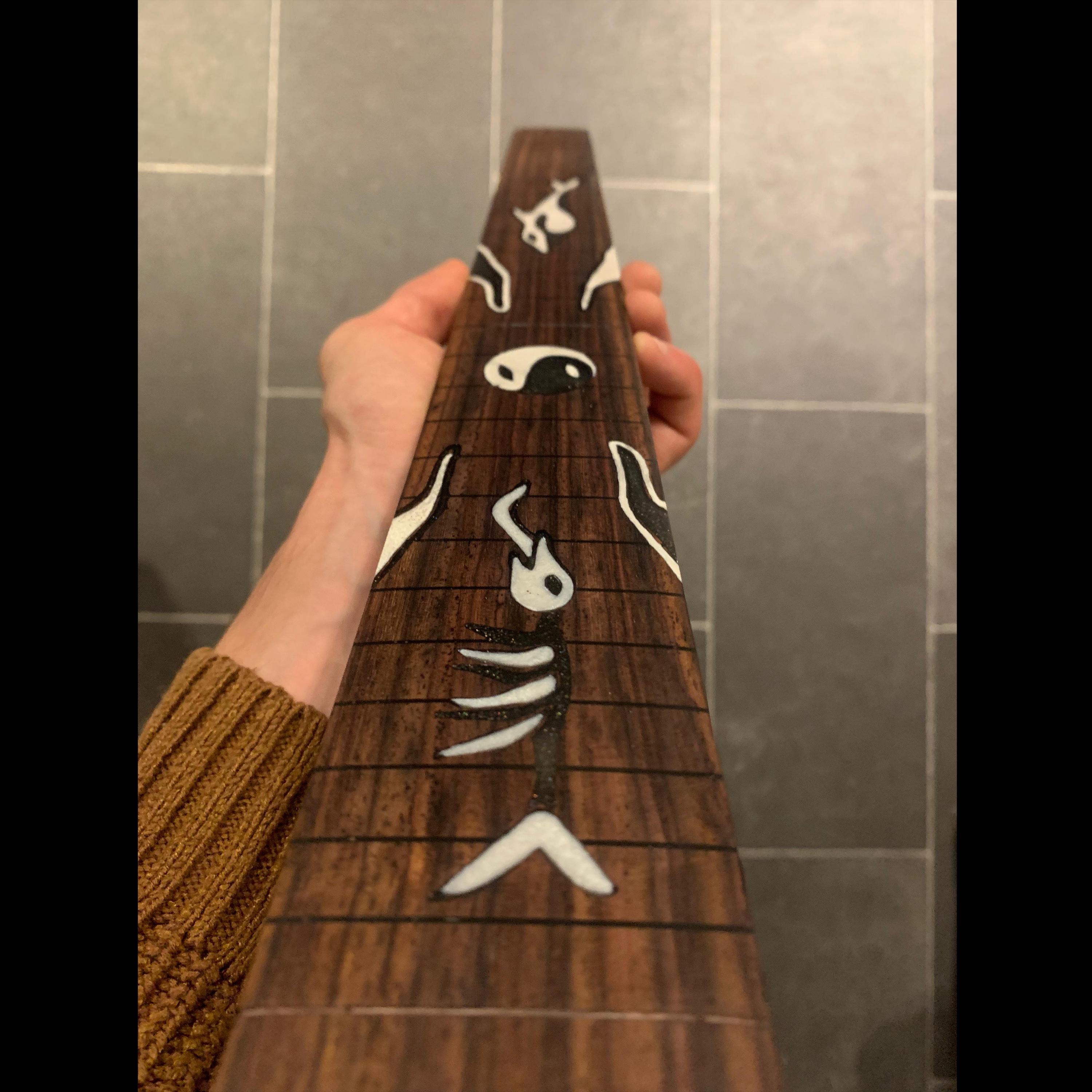 CUSTOM FRETBOARD for Electric Guitar HANDMADE - Etsy