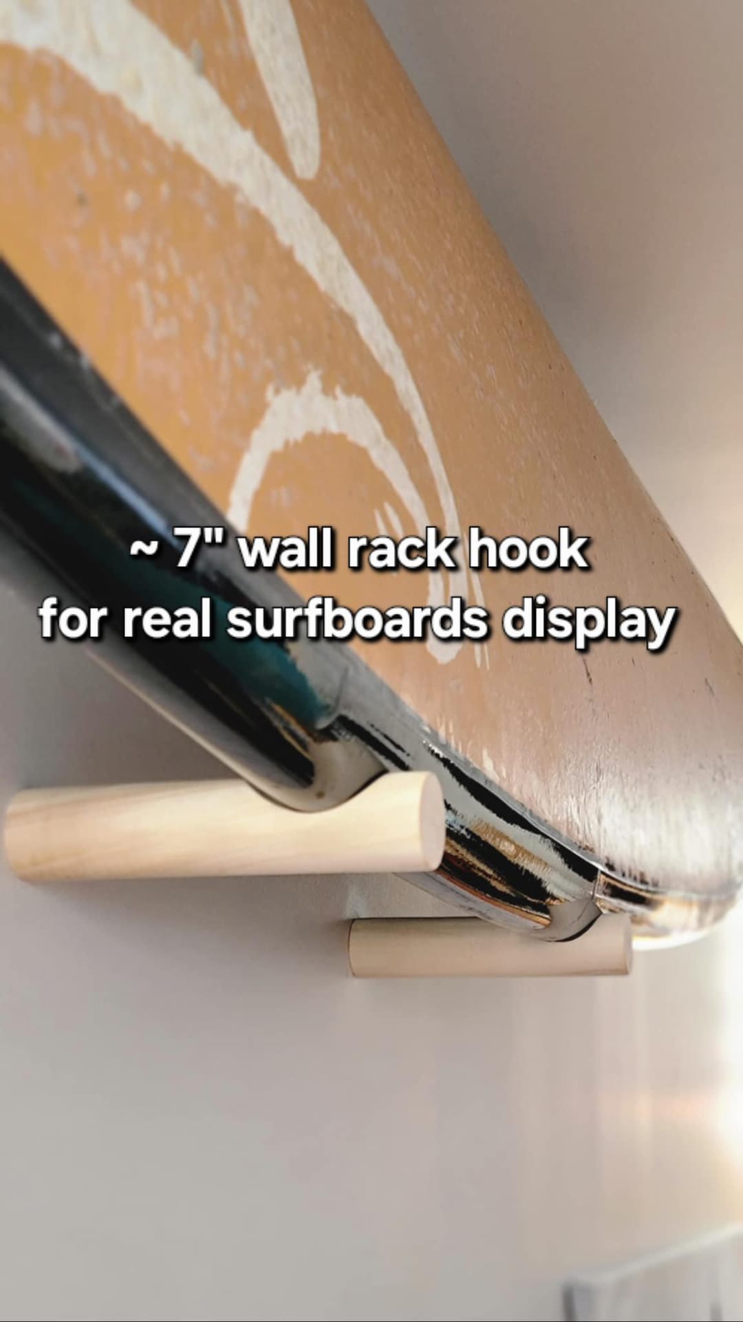 Surfboard Rack Wall Mount Surf Brackets Display Wall Mounted Surf Board ...