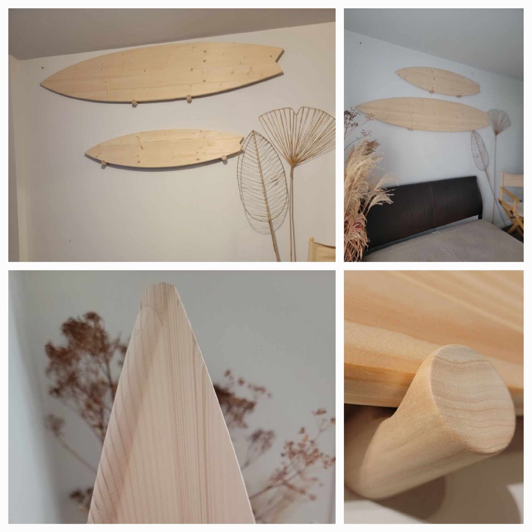 SURFBOARD RACK Wall Mount SURF Brackets Display Wall Mounted Surf Board ...