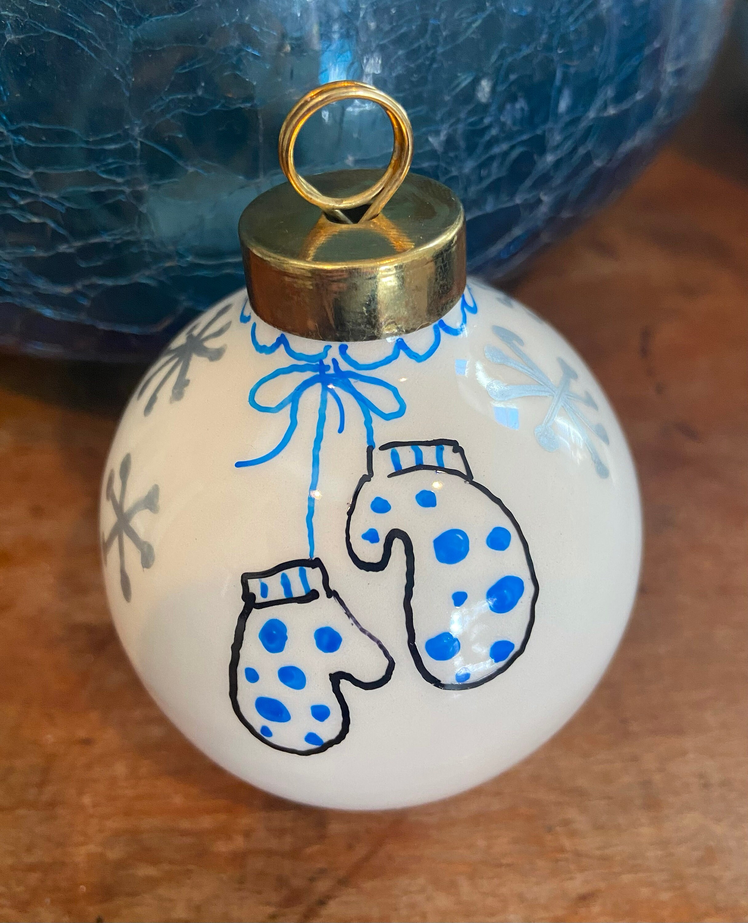 Custom Hand Painted Personalized Christmas Porcelain Ball - Etsy