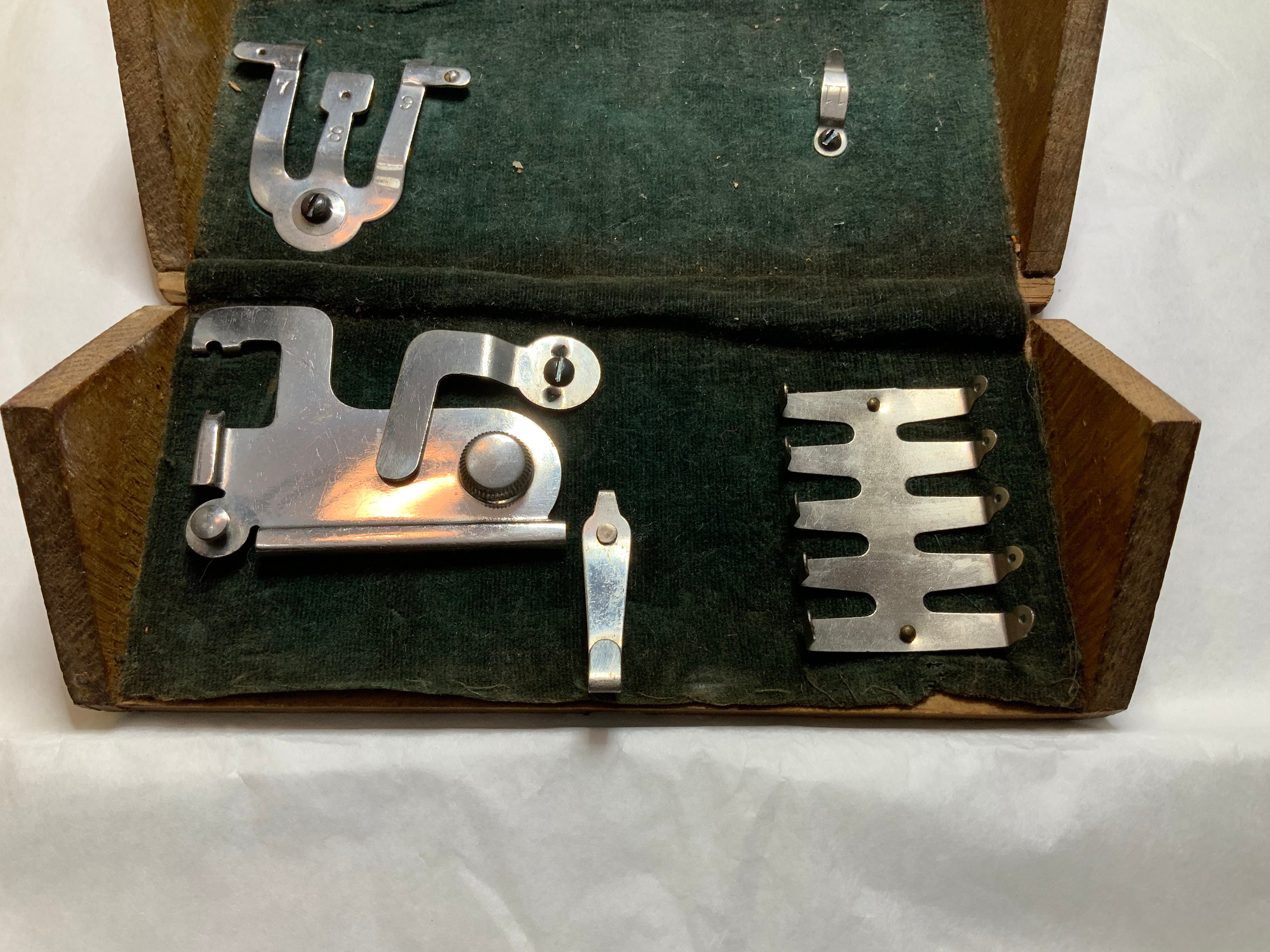 Vintage Singer Puzzle Box With Green Felt and Great Selection of ...