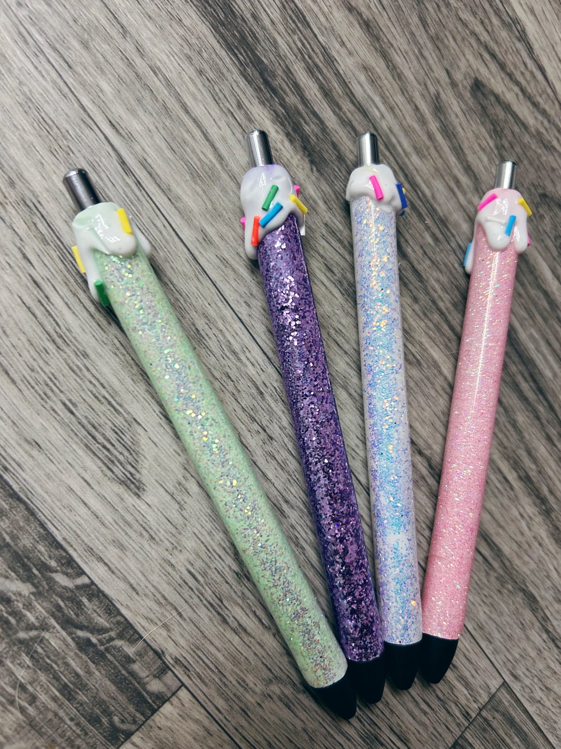 Personalized Donut Icing Glitter Pens Gift | Custom Glittered Pens ...