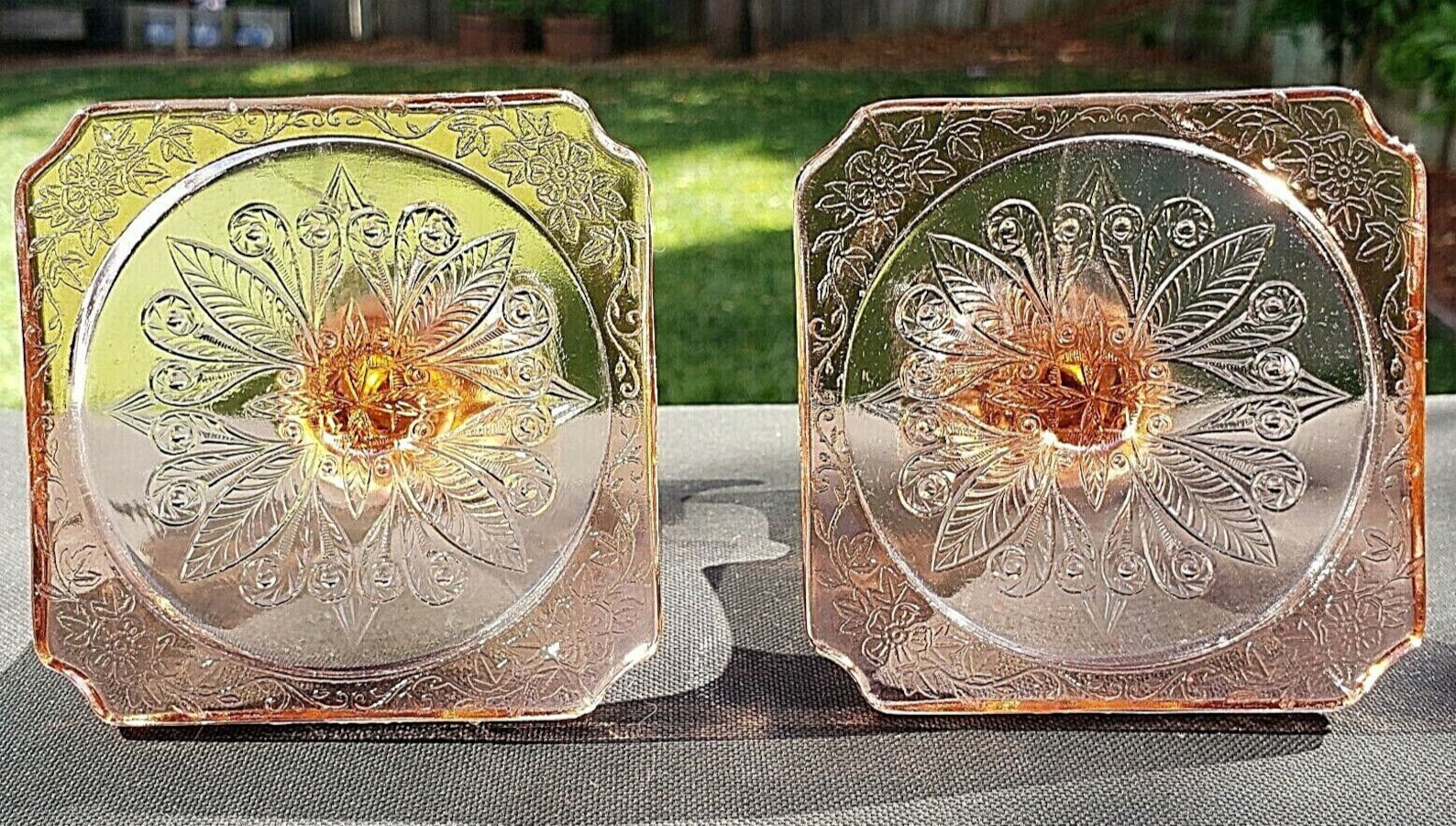 Vintage Pink Adam Candlestick Set / Pair - Etsy