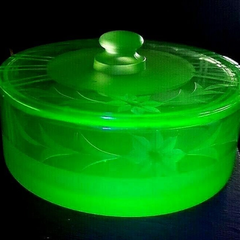 Rare Vaseline Glass - Etsy