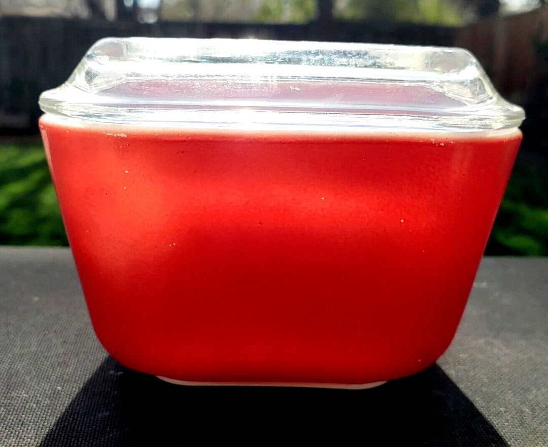 Pyrex Refrigerator Dish Primary Color Red 1.5 Pint 0501 - Etsy