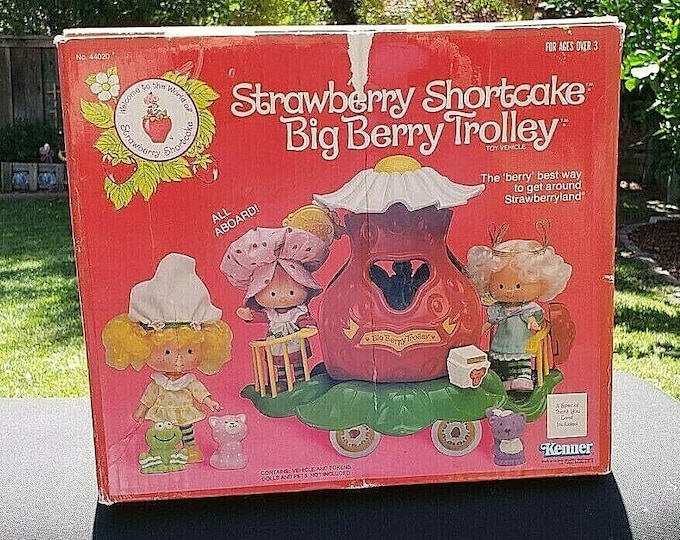 1980's Empty Strawberry Shortcake Big Berry Trolley Box - Etsy