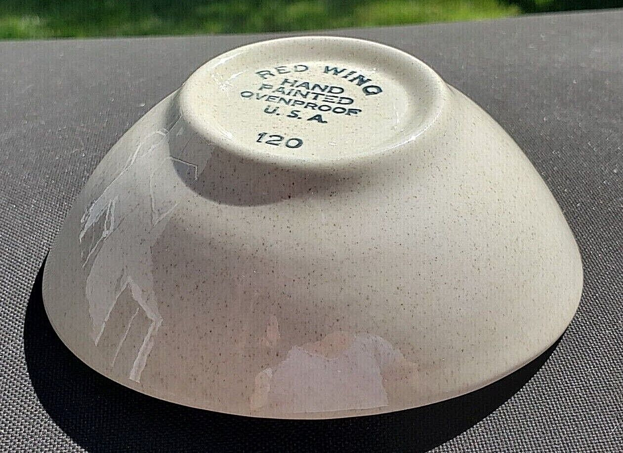 Vintage Red Wing Pottery Random Harvest 5 1/4 Fruit / Dessert sauce ...