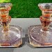 Vintage Pink Adam Candlestick Set / Pair - Etsy