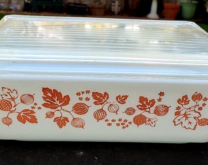 Pyrex: Pink Gooseberry Large Refrigerator Dish 503 & Lid - Etsy