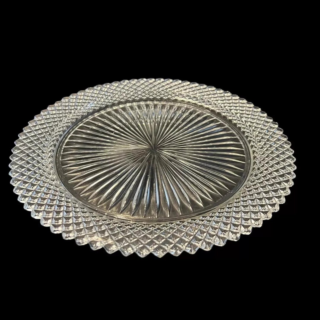 Vintage Crystal Miss America Anchor Hocking 10 1/4" Dinner Plate - Etsy