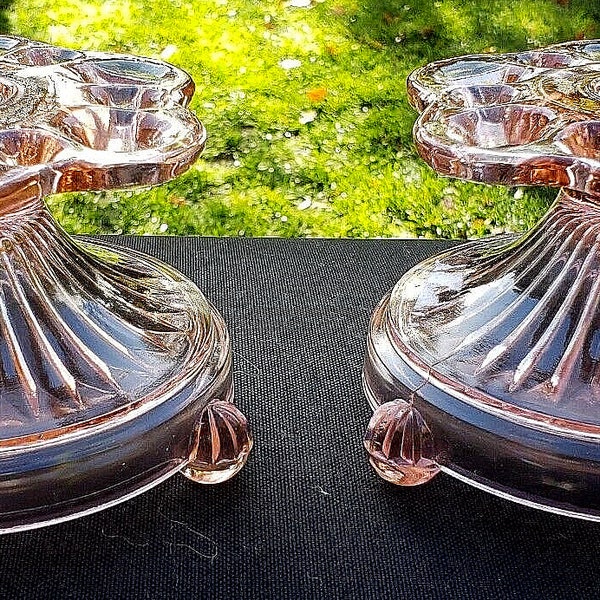 Pink Candlesticks - Etsy