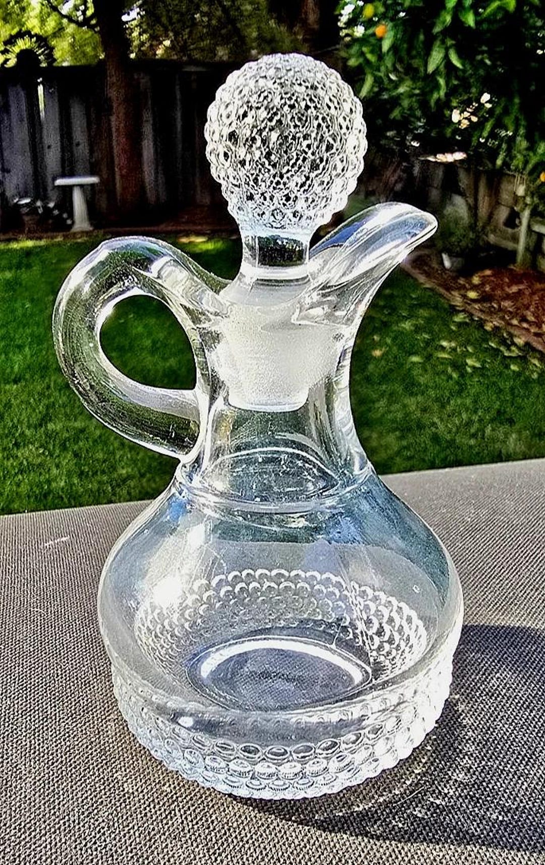 Crystal Duncan Miller Teardrop 3 Oz Oil Cruet With Stopper - Etsy