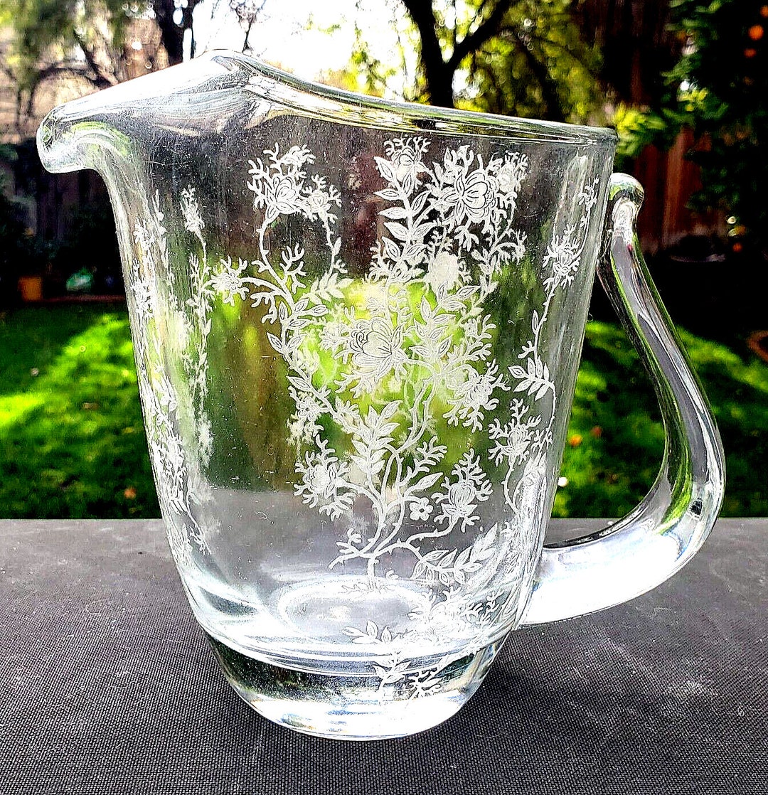 Crystal Cambridge Portia 3900/68 Shape Footed 4.75 Oz. Creamer 3 3/4 ...