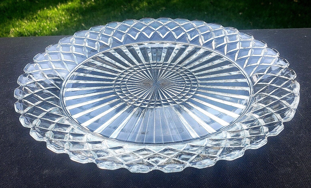 Vintage Crystal Waterford Waffle Dinner Plate 9 5/8"(made in USA) - Etsy