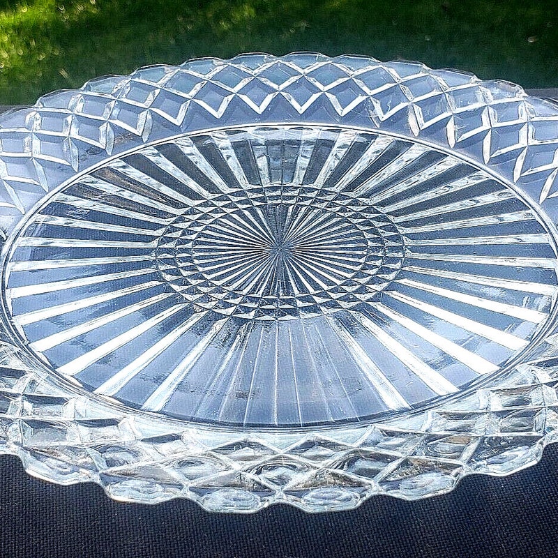 Crystal Glass Plate - Etsy
