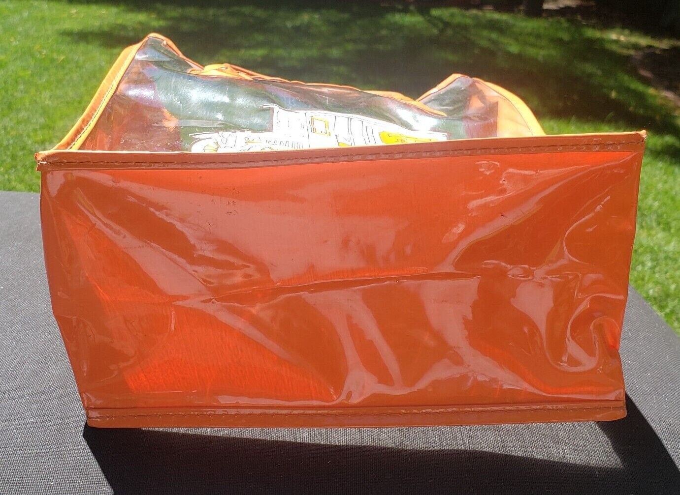 Vintage Plastic Orange Jewel Tea Truck Hand Bag - Salesman Product Bag ...