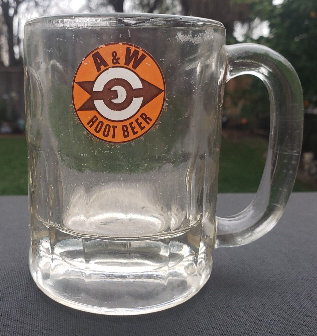 Vintage Crystal A & W Root Beer Mug / Glass 4 1/2 Tall - Etsy