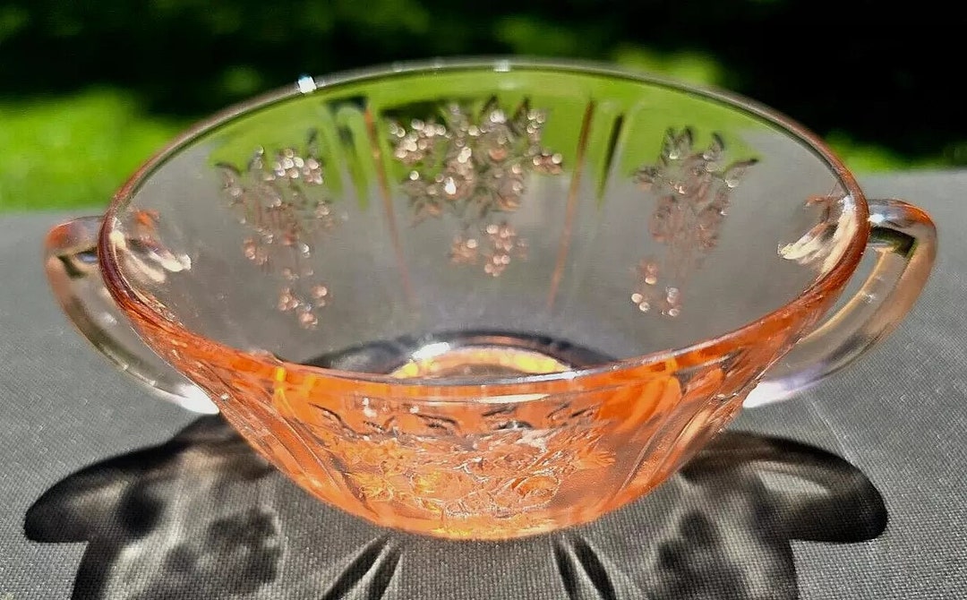 Pink Depression Federal Sharon "cabbage Rose" 5" Cream Soup Bowl - Etsy