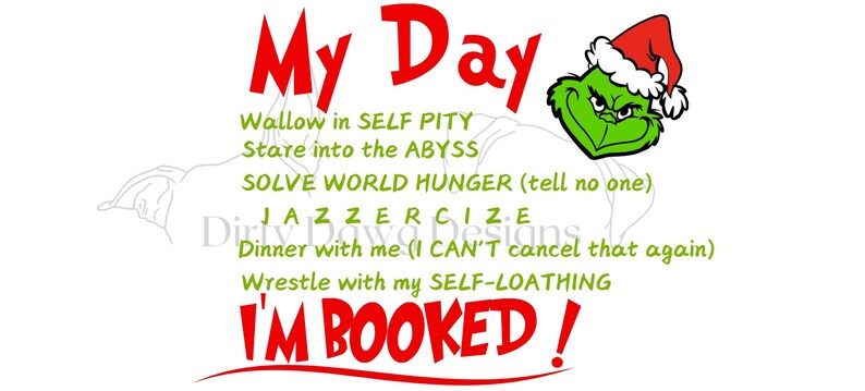 Funny Grinch Coffee PNG Bundle: Grinchmas Craft Files (digital Download ...