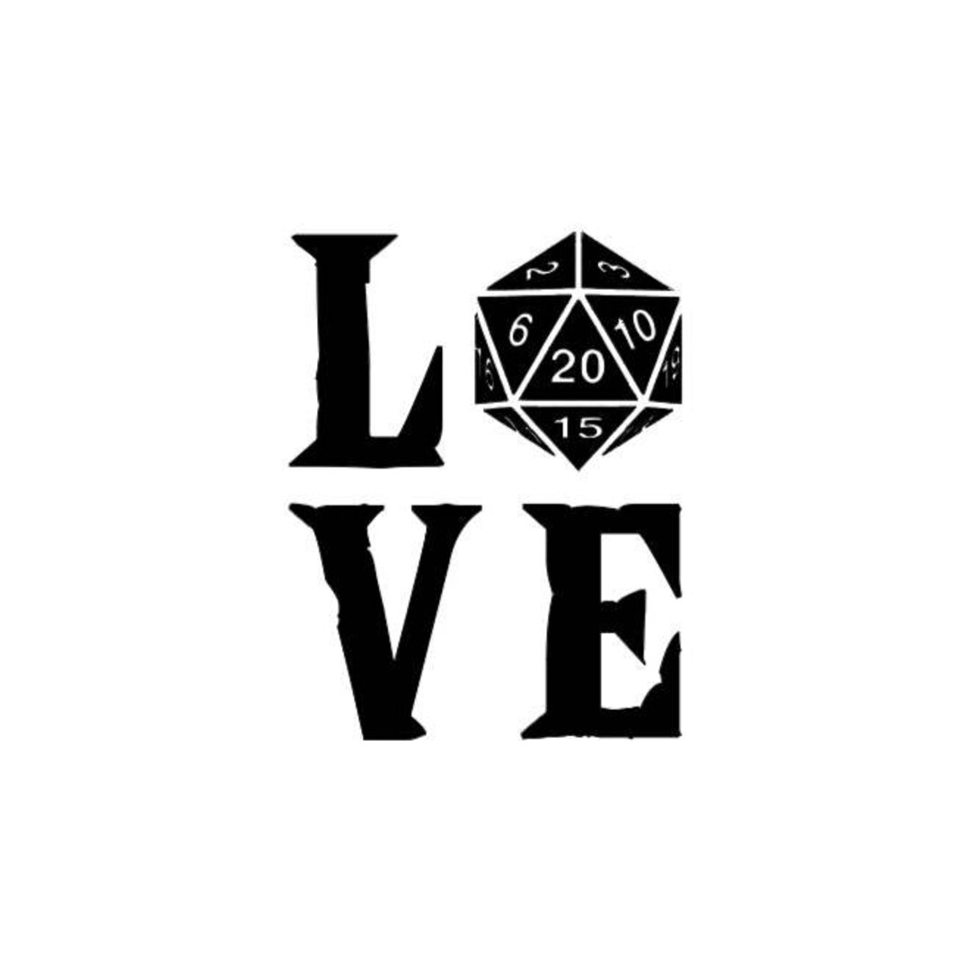 D20 Love Decal for Car/truck/suv Any Color - Etsy