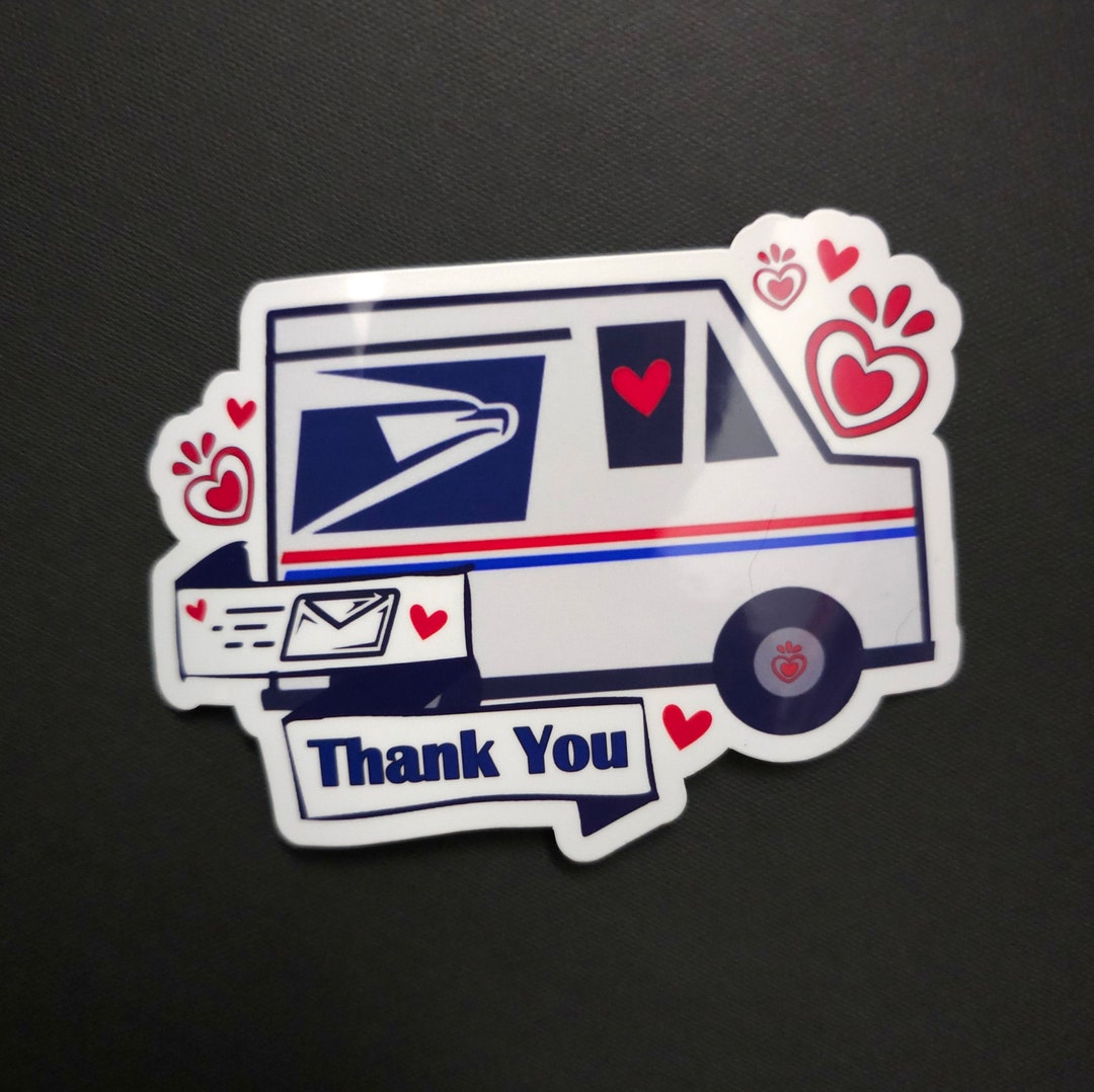 Thank You USPS - Vinyl Waterproof Sticker 4" - Etsy