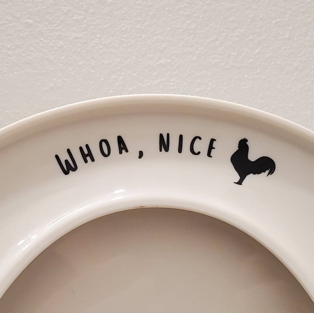 Whoa, Nice C*ck Toilet Seat Decal - Etsy