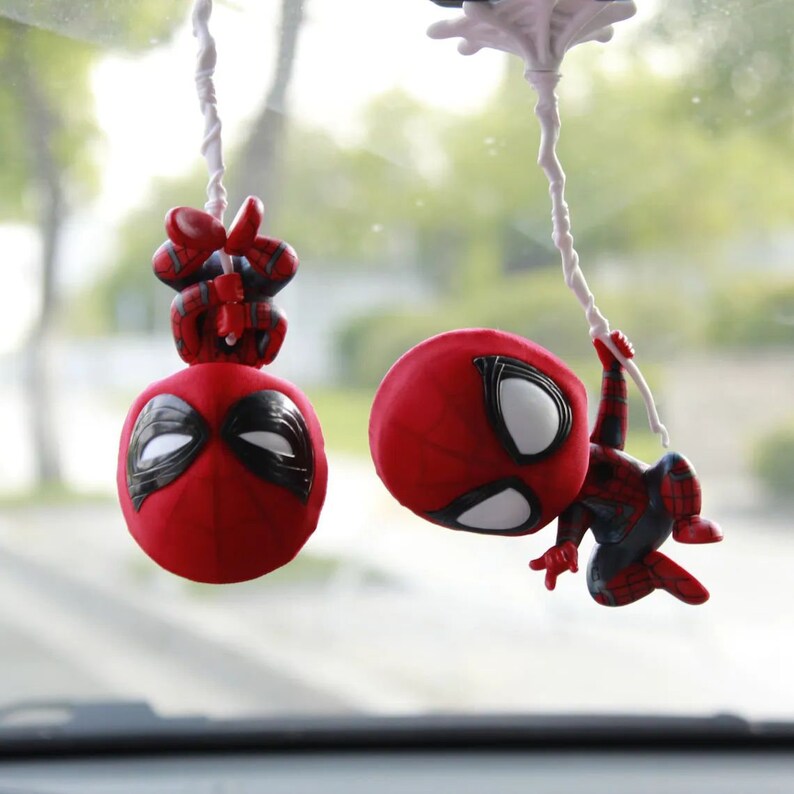 Q Version Spider Man Spiderman Hanging Rope Doll Spider Man - Etsy