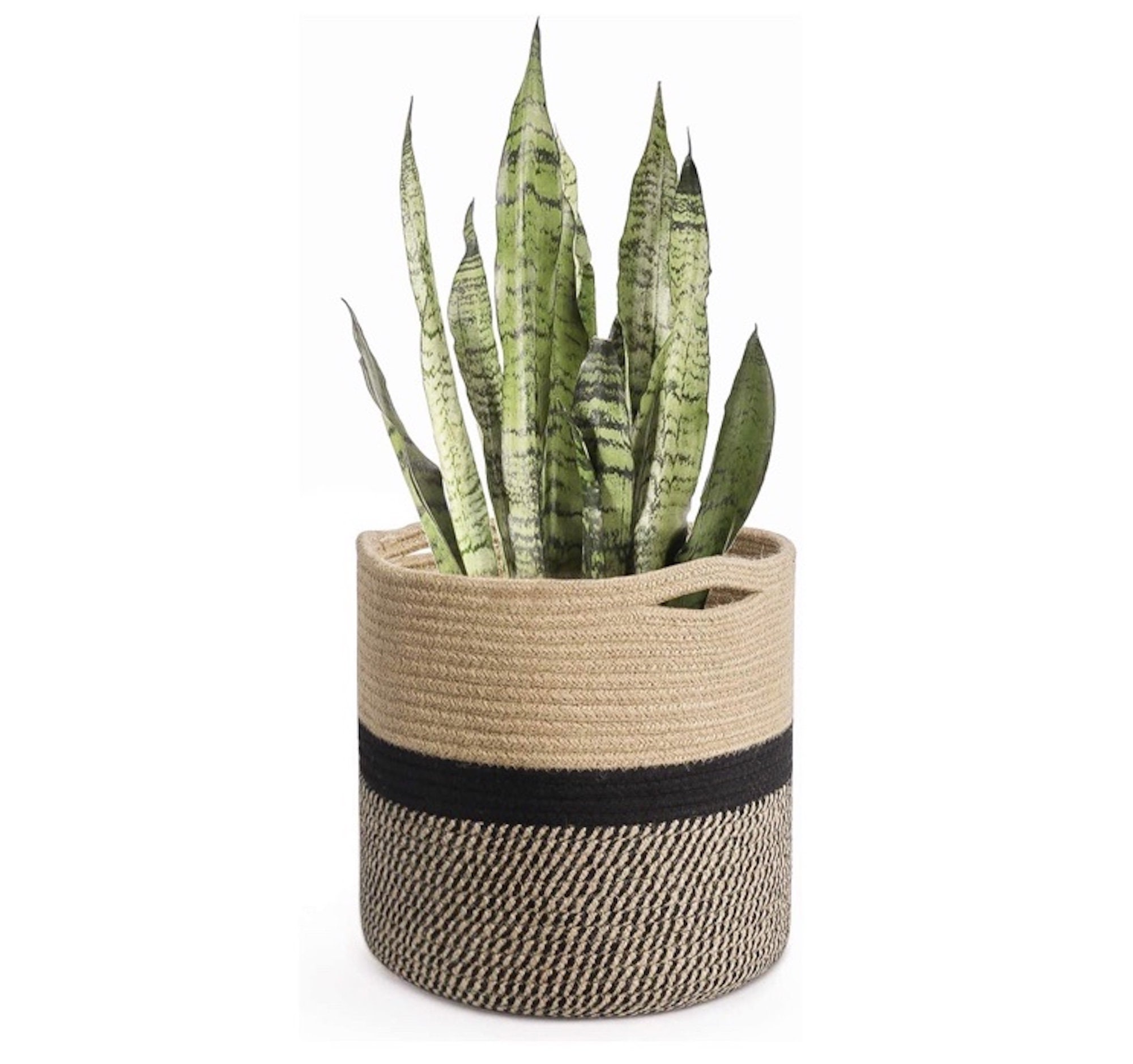 2 Pack Jute Rope Plant Basket Cover Hand Woven Cotton Rope - Etsy