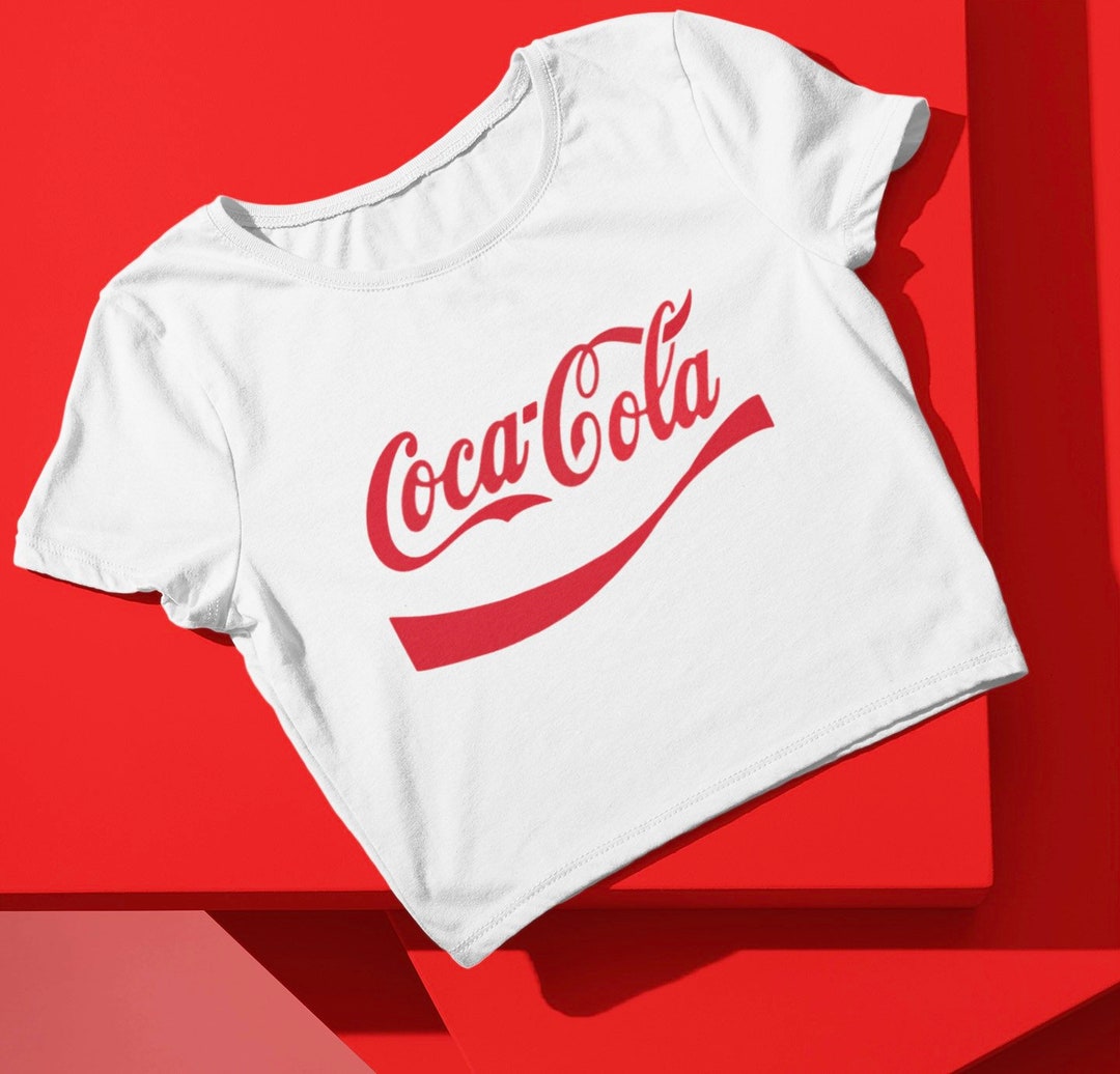 Coca-cola Crop Top White Summer Crop Top - Etsy