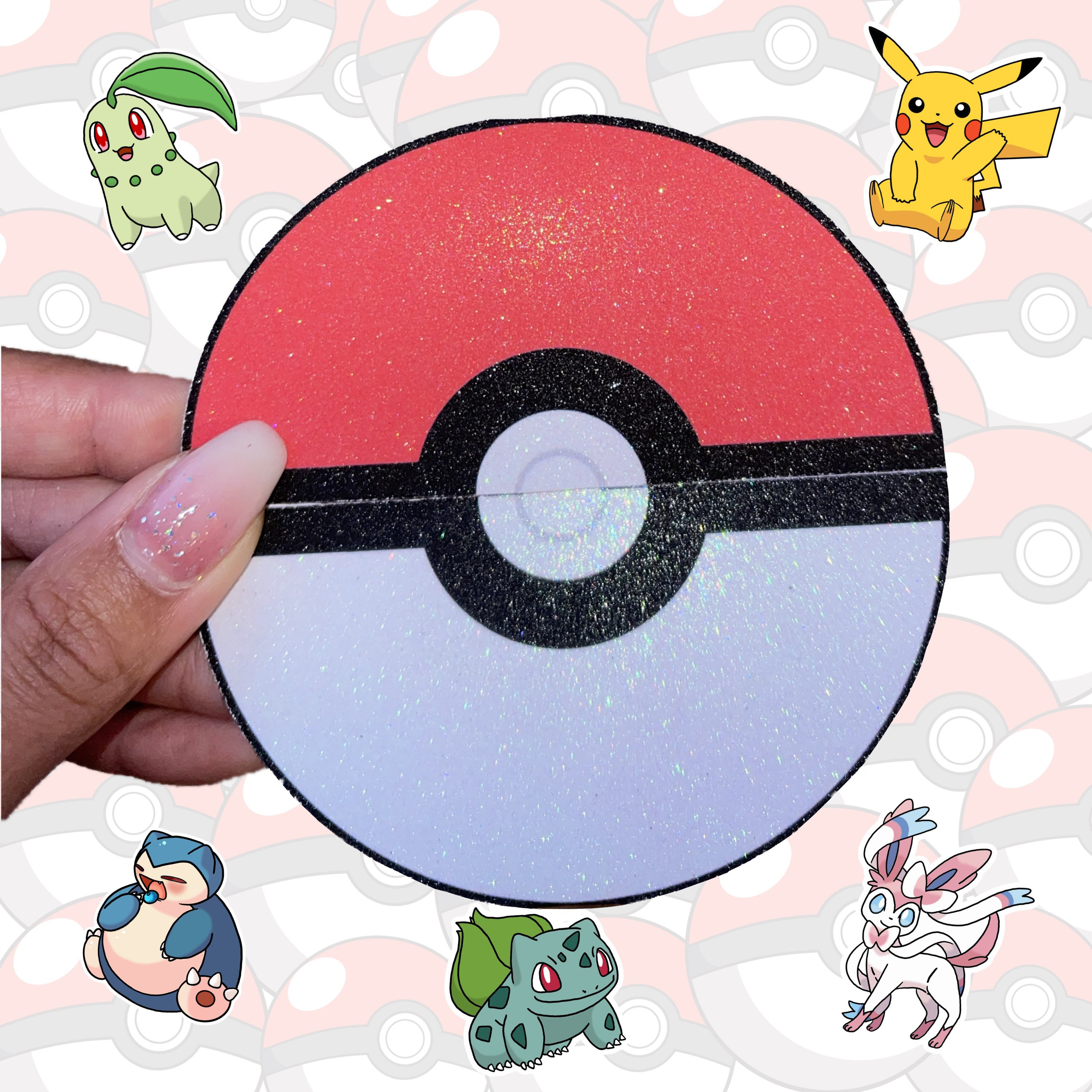 Pokemon Stickers Pokeball With Stickers Cute Pokemon Ball Stickers - Etsy