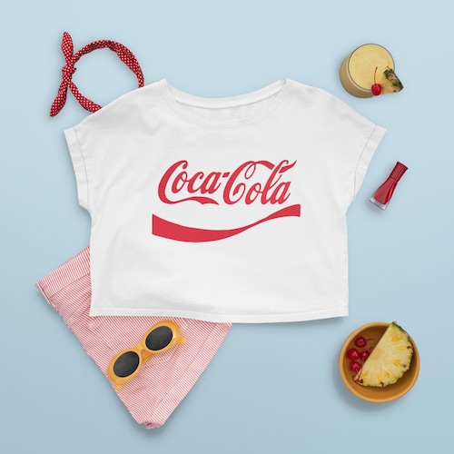 Coca-cola Crop Top Red Summer Crop Top - Etsy