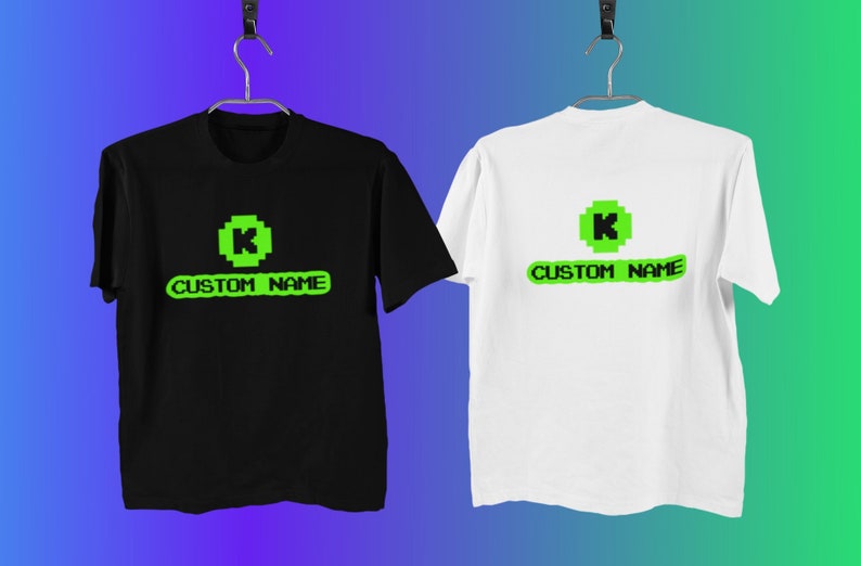 Custom KICK Channel Logo Shirt | KICK Customised Channel Name ...