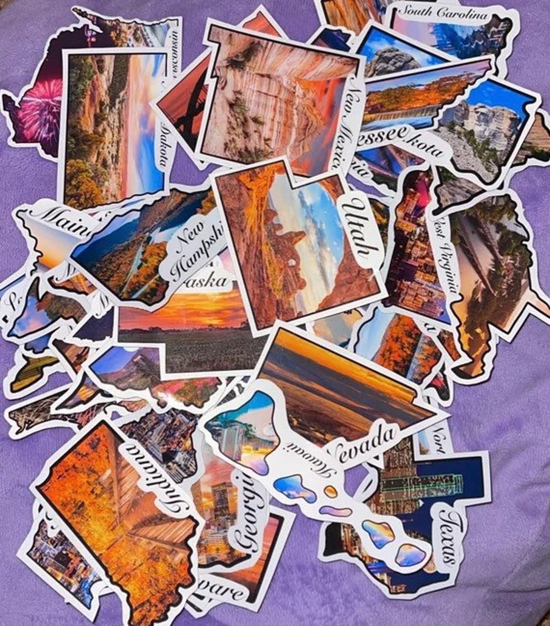50 States Sticker| All States Sticker - Etsy