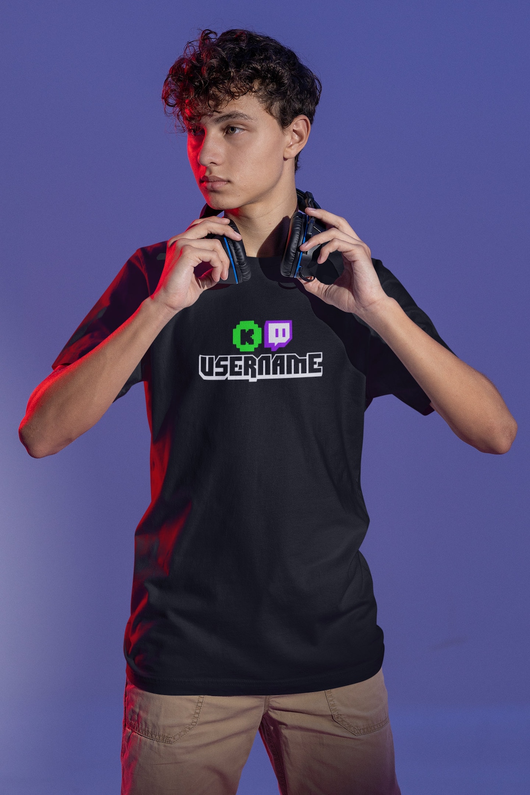 Custom Twitch and KICK Channel Logo Shirt | Twitch and KICK Customised ...