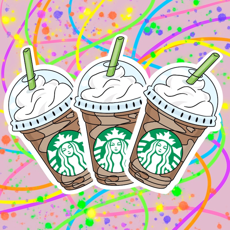 Starbucks Drink Sticker - Etsy