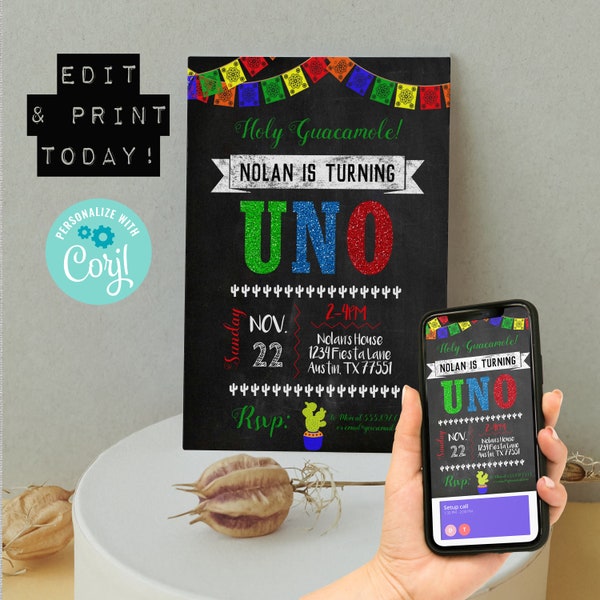 Uno Invitation - Etsy