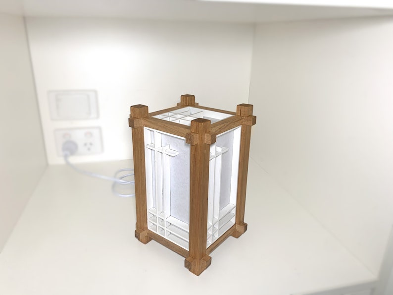 Shoji Lamp Japanese Style Minimal Light - Etsy