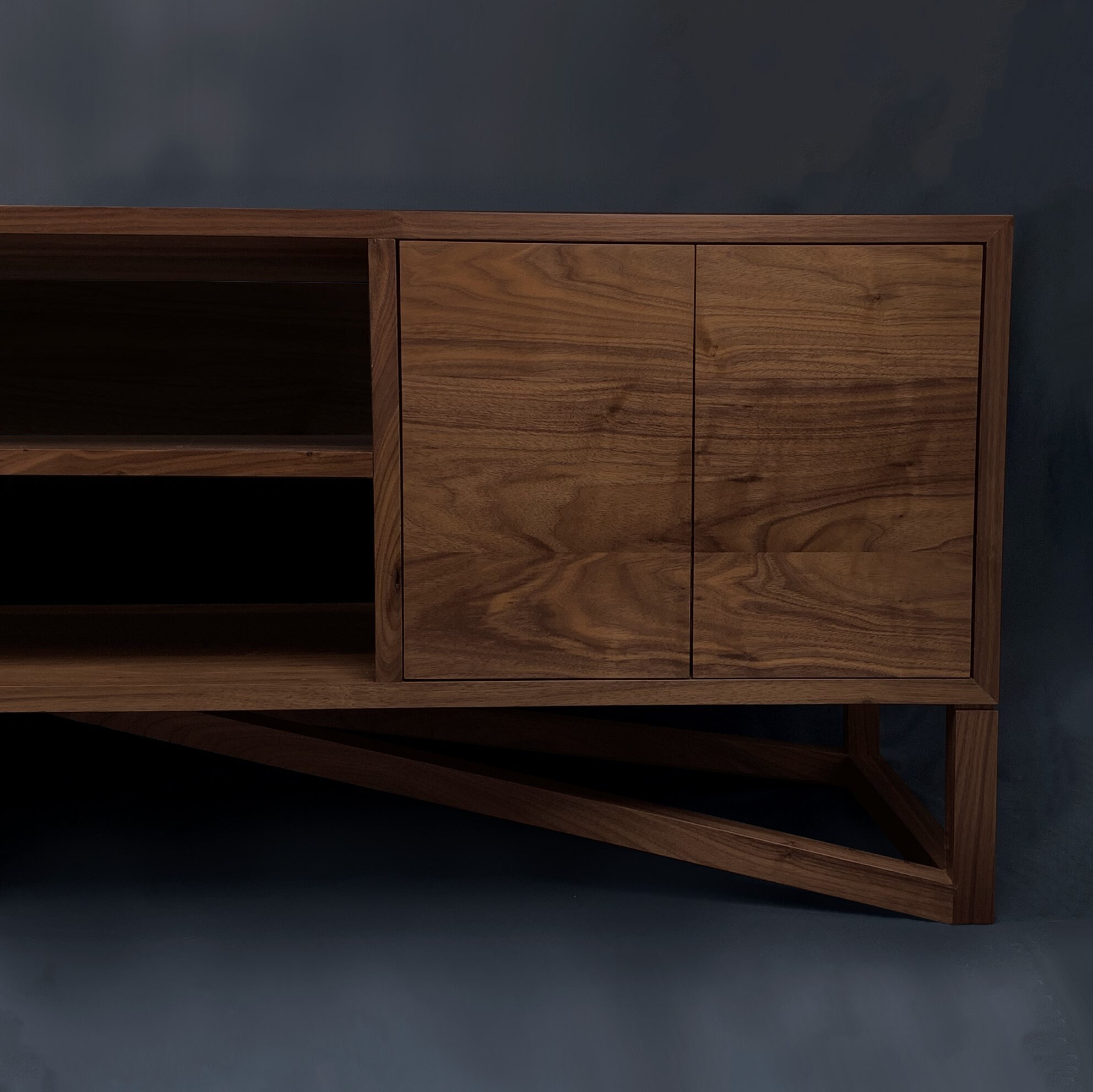Walnut TV Unit - Etsy Australia