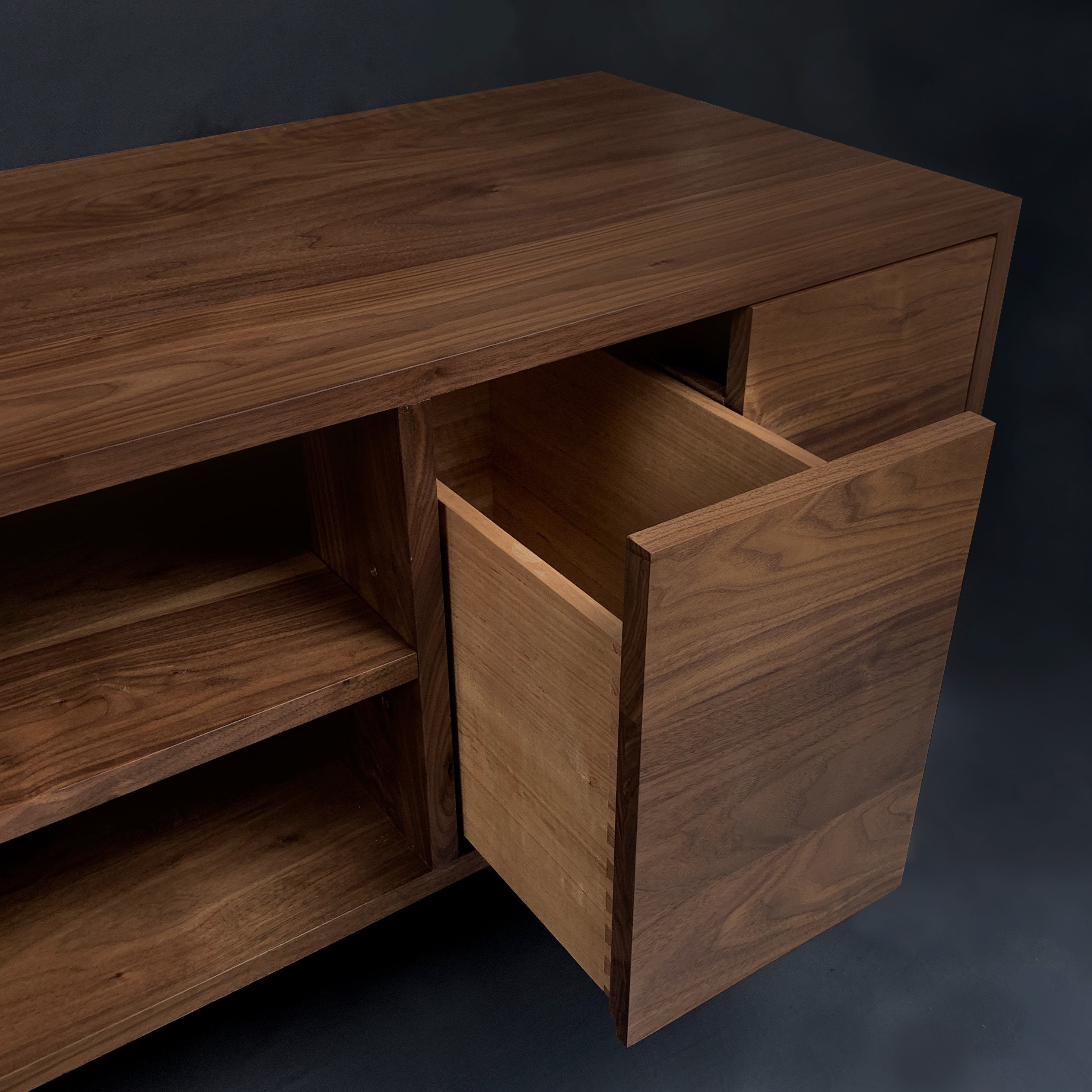 Walnut TV Unit - Etsy Australia