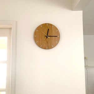 Mid Century Modern Wall Clock, Wooden, Minimalist - Etsy