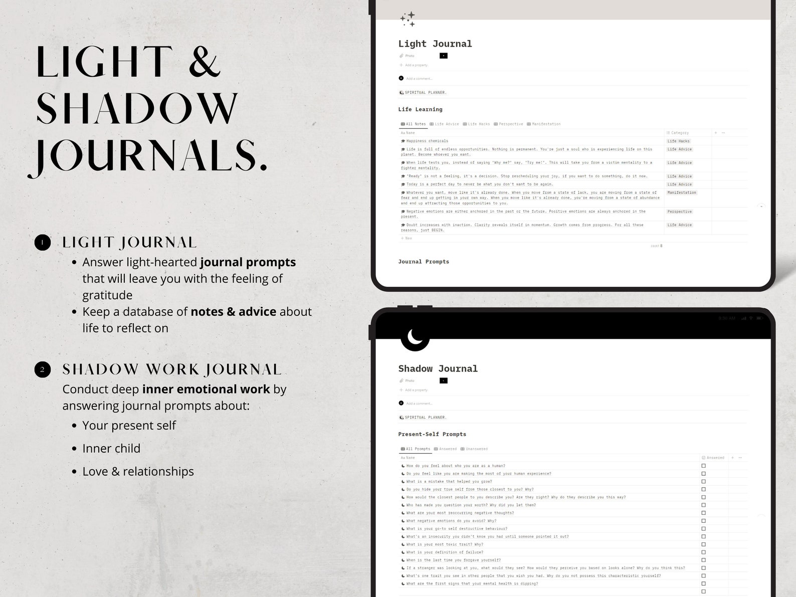 Notion Template Spiritual Planner, Notion Planner, Notion Dashboard ...