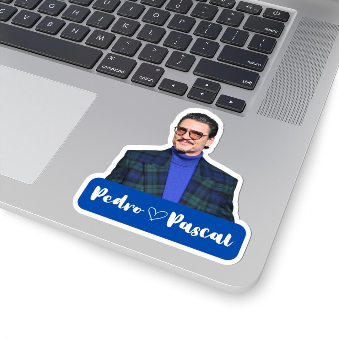 Blue Pedro Pascal Sticker Cute Celebrity Kiss Cut Vinyl Decal ...